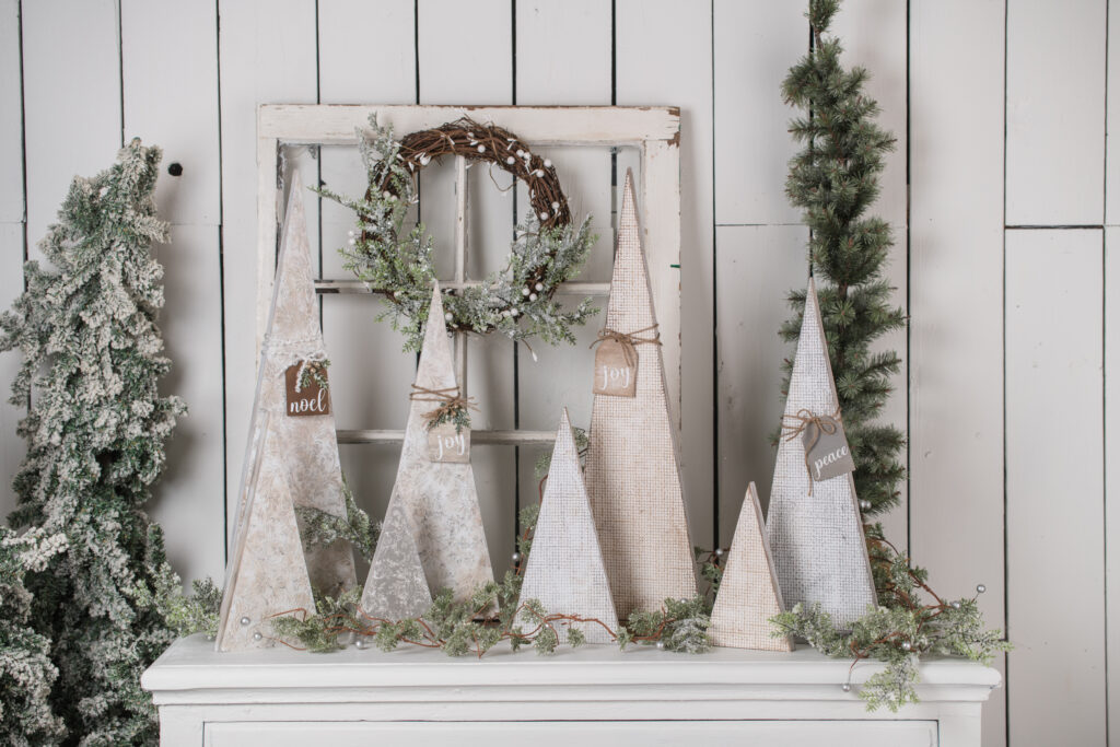 DIY Textured Christmas Tree Kits - At Home With Chic & Grace