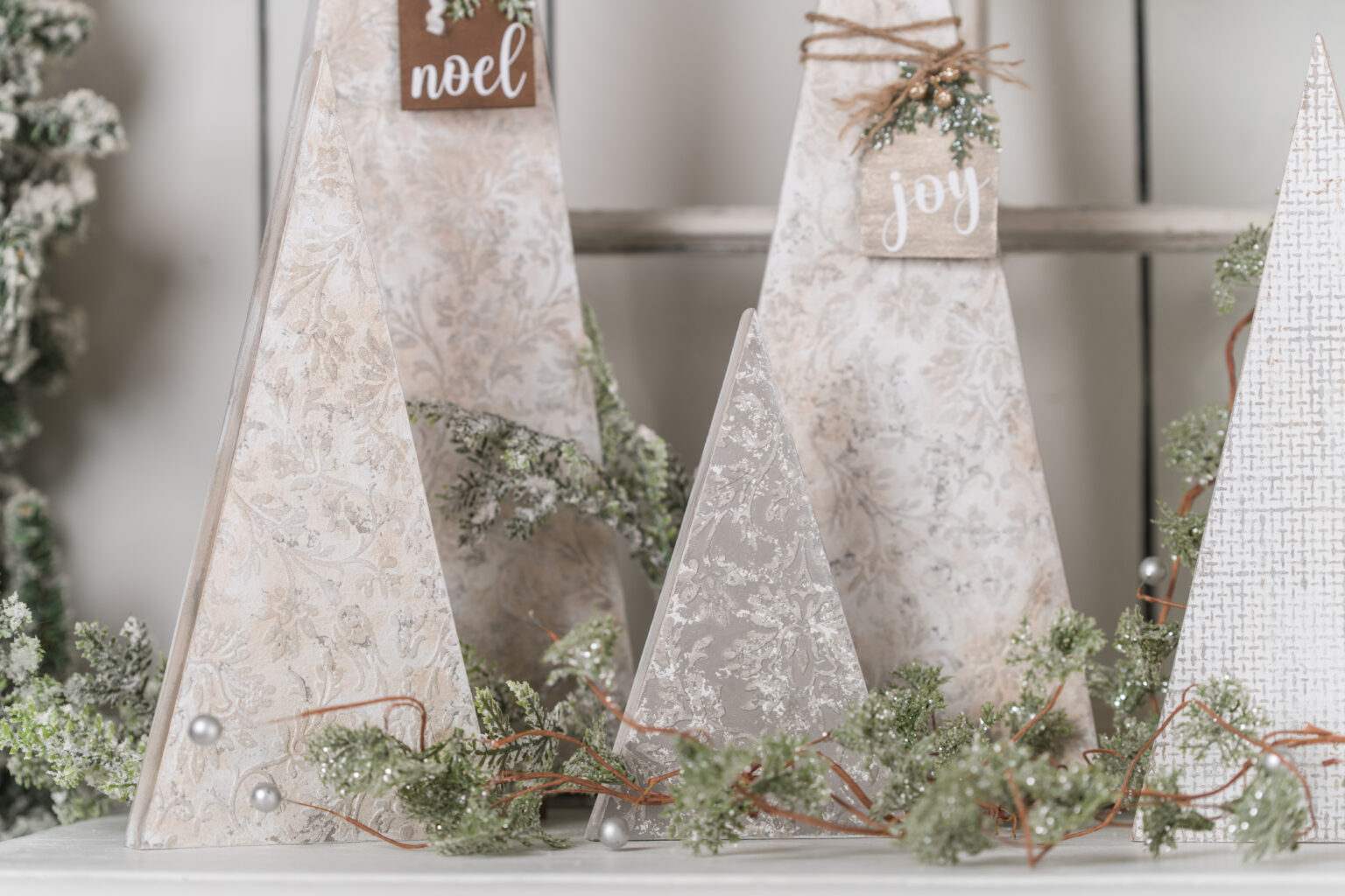DIY Textured Christmas Tree Kits - At Home With Chic & Grace