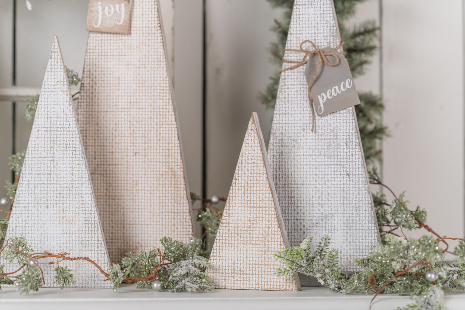 DIY Textured Christmas Tree Kits - At Home With Chic & Grace