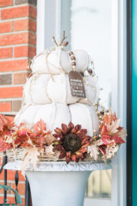 Fall Front Step Decor Ideas - At Home With Chic & Grace
