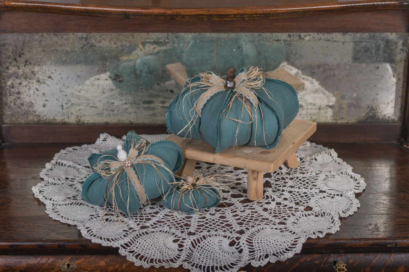 DIY Topiary Pumpkins out of Drop Cloth - At Home With Chic & Grace
